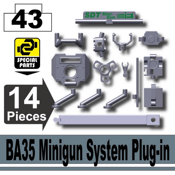 SI-DAN TOYS CO.,LTD. & Minifig Cat Toys Shop > Mini-gun System > Dark ...
